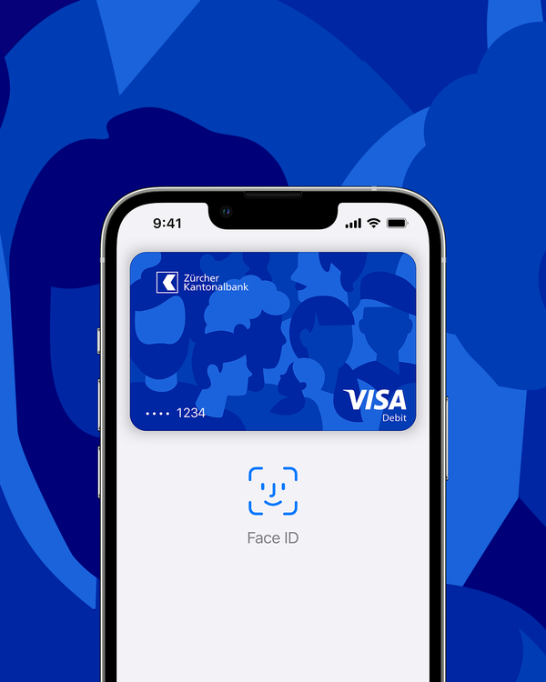 ZKB Visa Debit Card für Kartenzahlung und Bezug von Bargeld